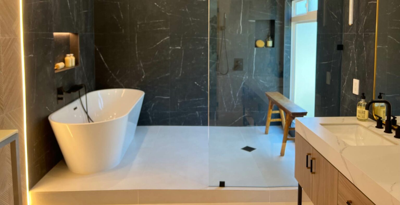 The Luxury of Freestanding Tub Inside Walk-in Shower