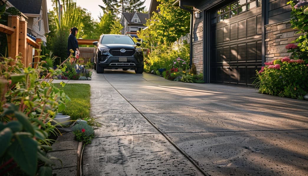 Concrete Driveway Textures: Stamped, Brushed & Exposed