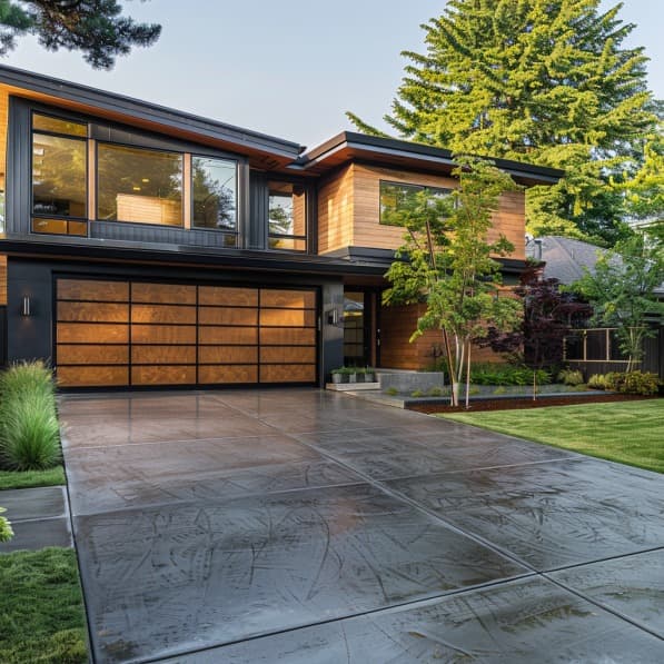 Concrete Driveway Textures: Stamped, Brushed & Exposed